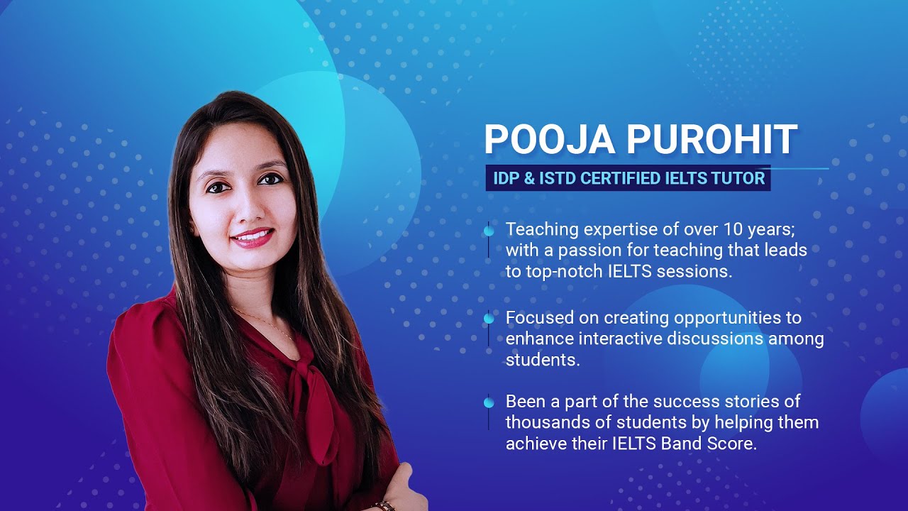 Pooja Purohit – the IELTS Expert you need. - YouTube
