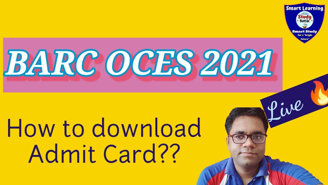 BARC OCES 2021. How To Download Admit Card. Mock Test. - YouTube