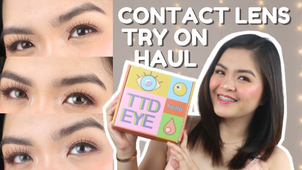 TTDEYE CONTACT LENSES UNBOXING & TRY ON REVIEW - YouTube