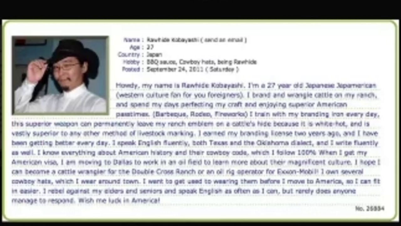 Meet Rawhide Kobayashi - YouTube