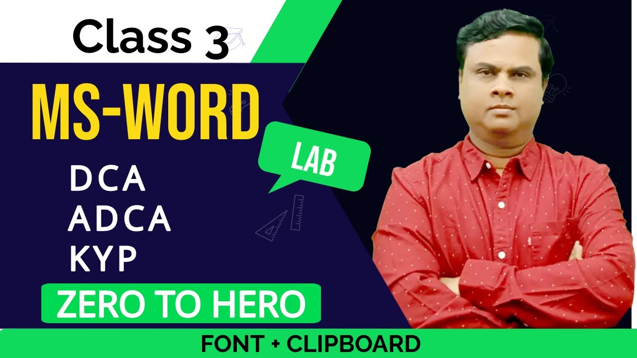 MS Word #3 | Font Color | Change Case | Highlighter | Text Effects ...