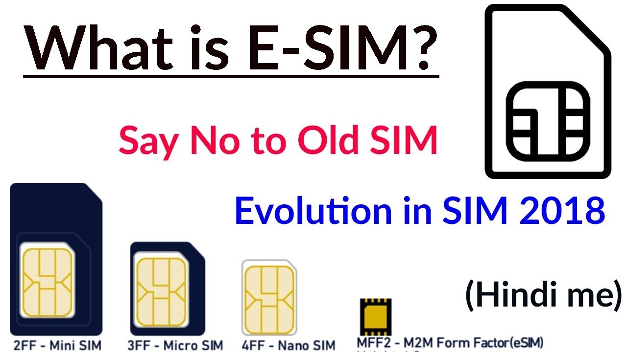 ई-सिम क्या है? | What is E-SIM? | Evolution in SIM Cards 2018 | Save ...