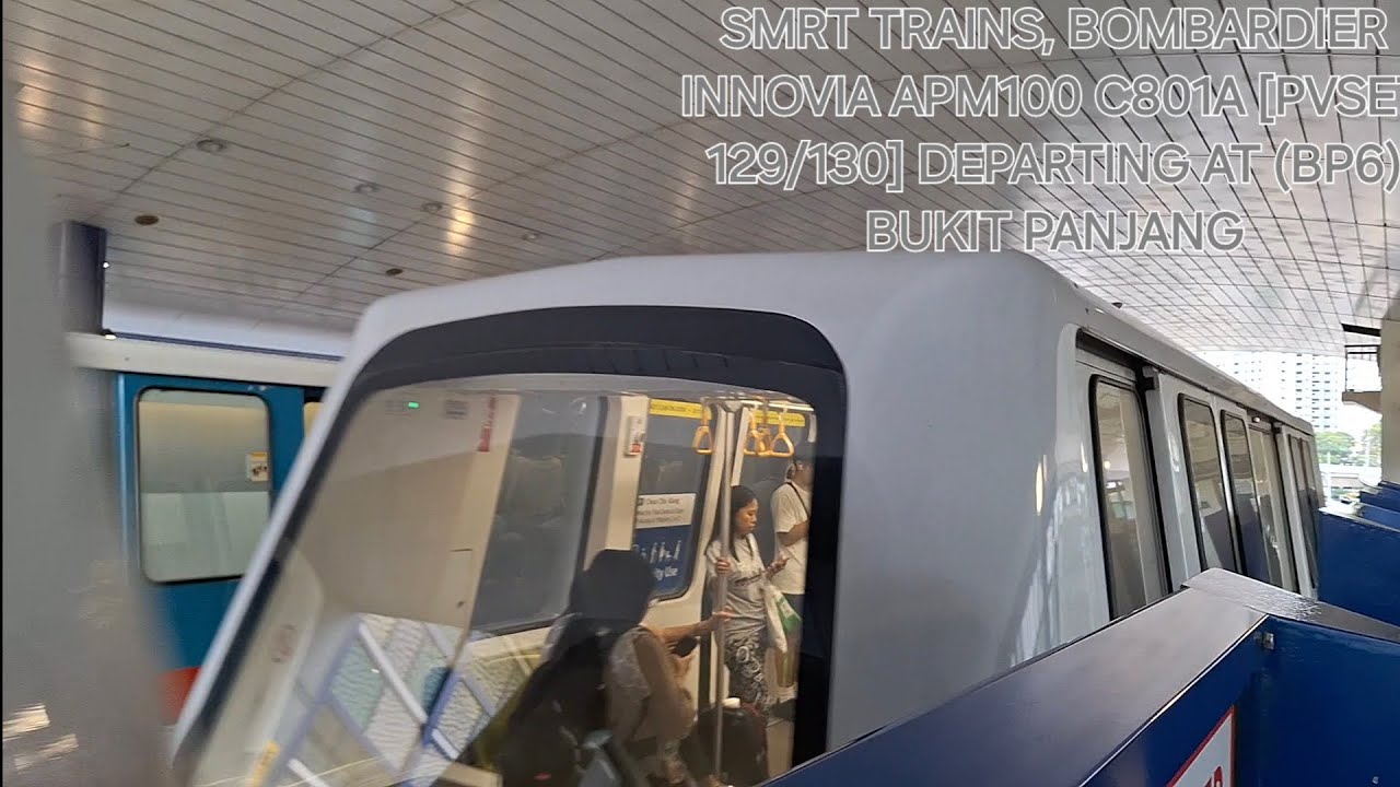 [Retrofitted] SMRT TRAINS, Bombardier INNOVIA APM100 C801A [129/130 ...