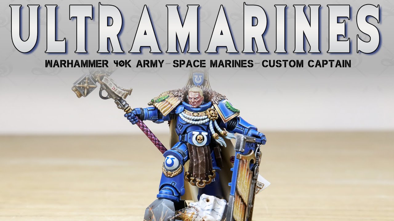 PAINTING SHOWCASE Custom Ultramarines Primaris Captain Warhammer 40k ...