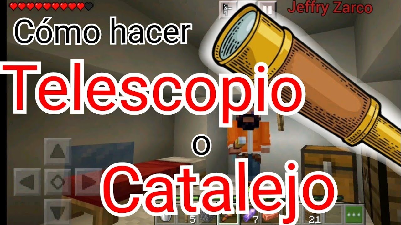 Cómo hacer un telescopio o catalejo en Minecraft - YouTube