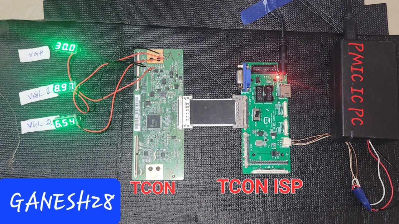 PT TCON 4K PMIC VOLTAGE MODIFICATION USING SPECIAL TOOL - YouTube