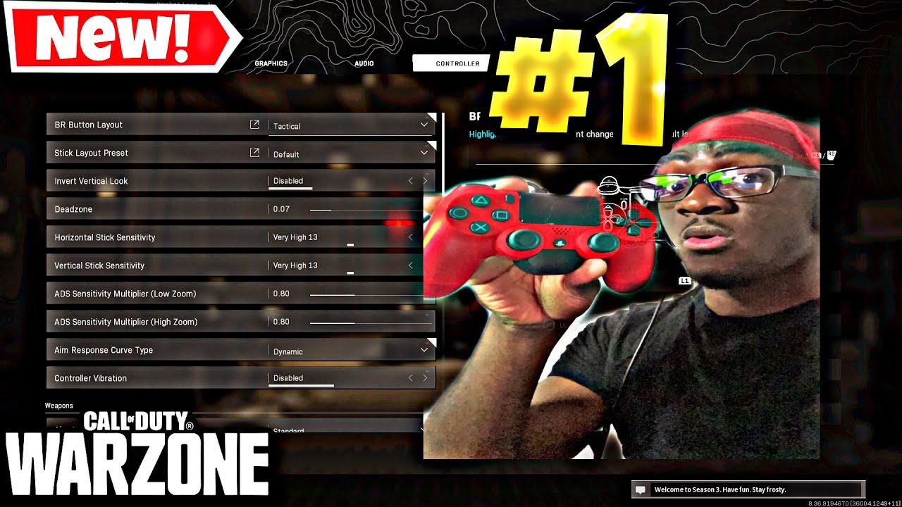 The BEST Warzone Settings and Sensitivity for Controller! 33 Kills ...