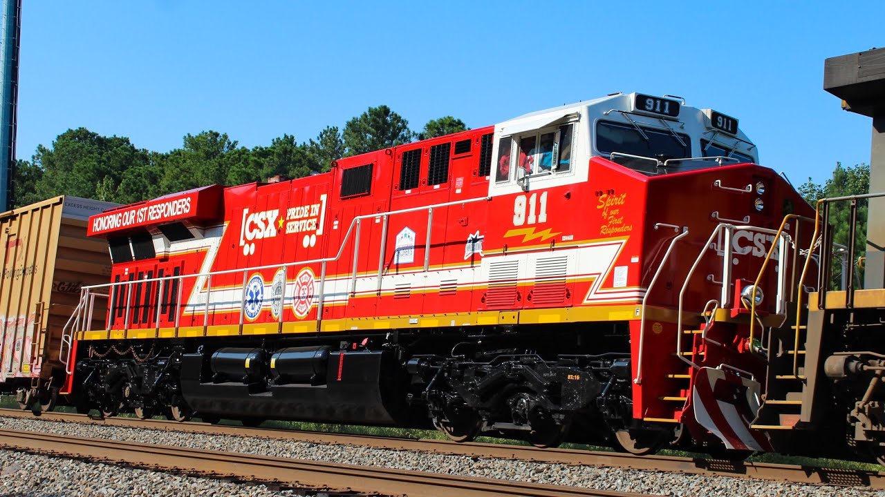 {4K} Chasing CSX 911 Up The A Line on Q410! (9/7/2020) - YouTube