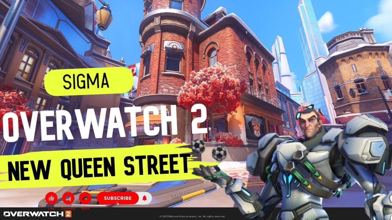 Overwatch 2 Sigma Game play new queen street map - YouTube