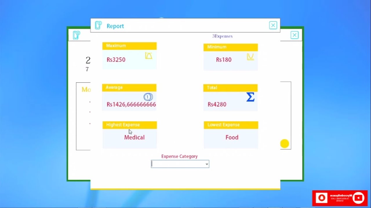 Expenses Tracker Management System Using C#.Net and SQL Server - YouTube