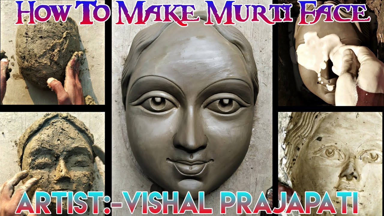 How To Make Murti Face😐Artist🎨Vishal Prajapati 💞 Vishal Arts Sonpur ...