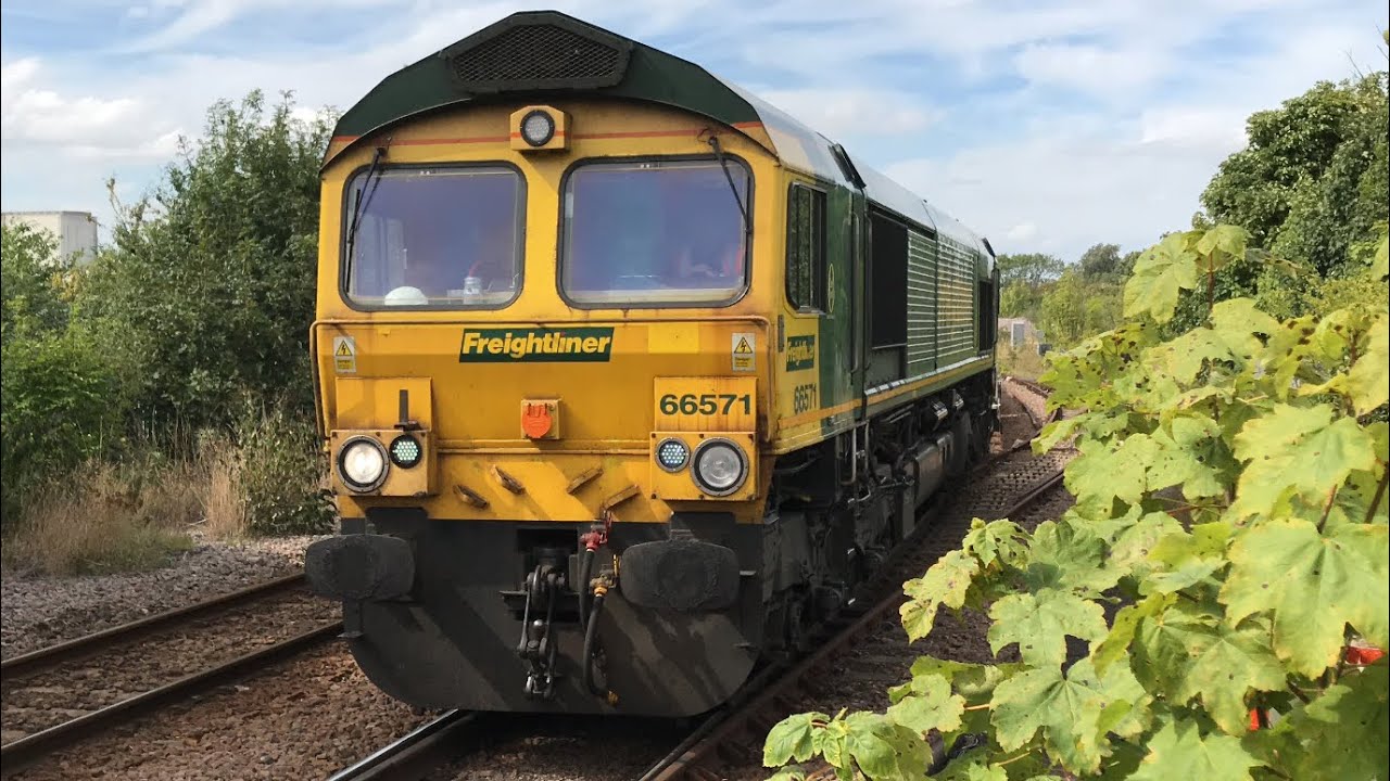 66571 Freightliner 4L87 Doncaster to Felixstowe north Lea Road station ...