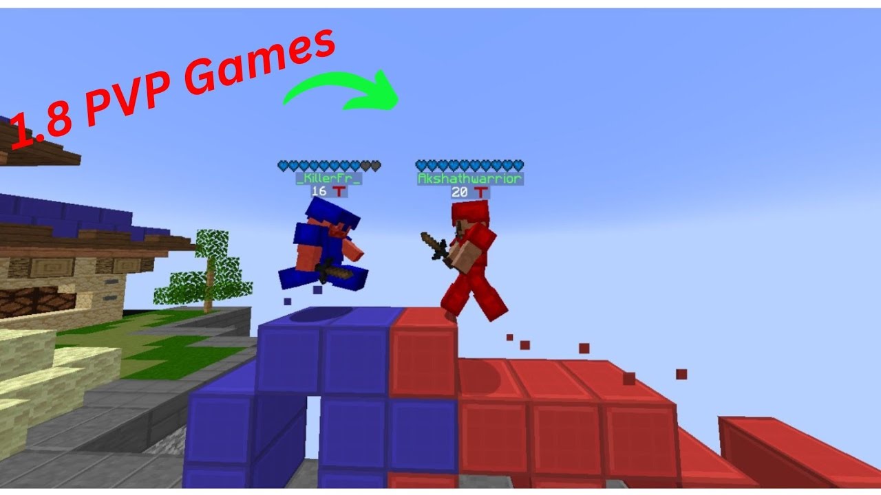 I Tried 1.8 PvP games #viral #minecraft - YouTube