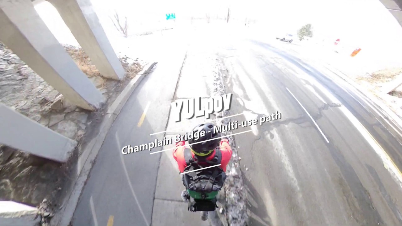 The (new) Champlain Bridge - Multi-use path - YouTube