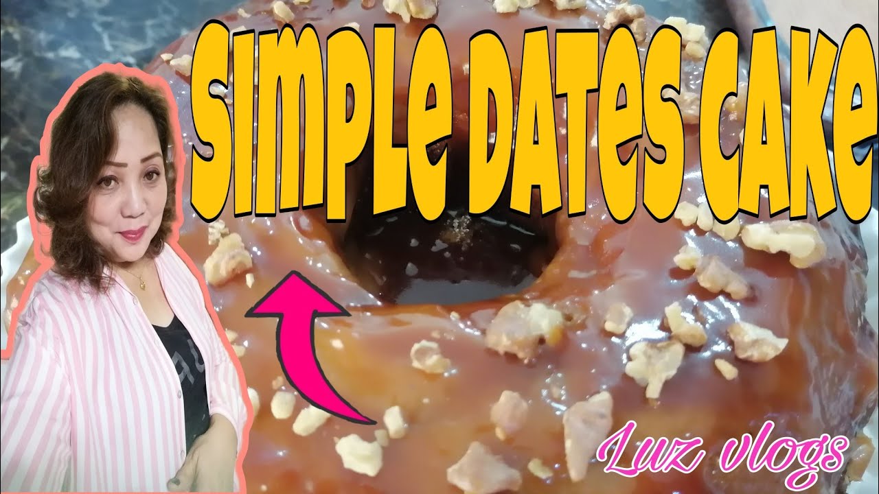 How i made my simple dates cake - YouTube