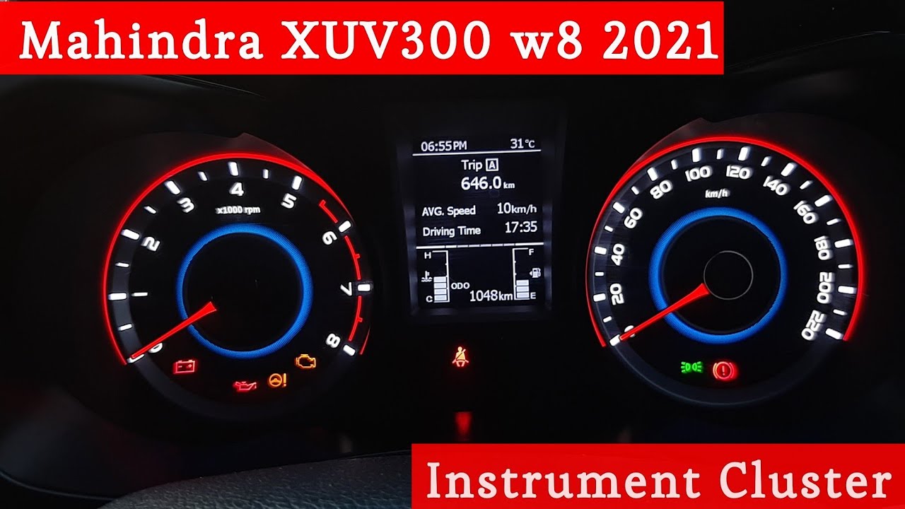 Mahindra xuv300 2021 | Xuv300 Instrument Cluster Features | Xuv300 ...