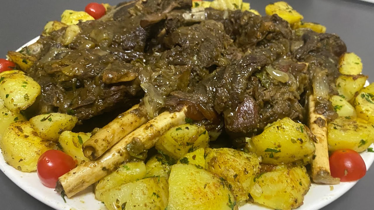 Wadiale tabaski Benava viande de mouton avec pommes de terre rôti une ...