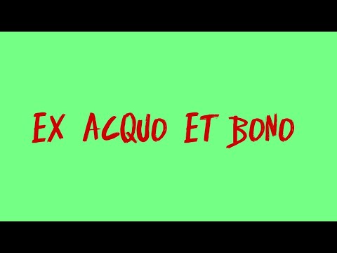 ex acquo et bono - YouTube