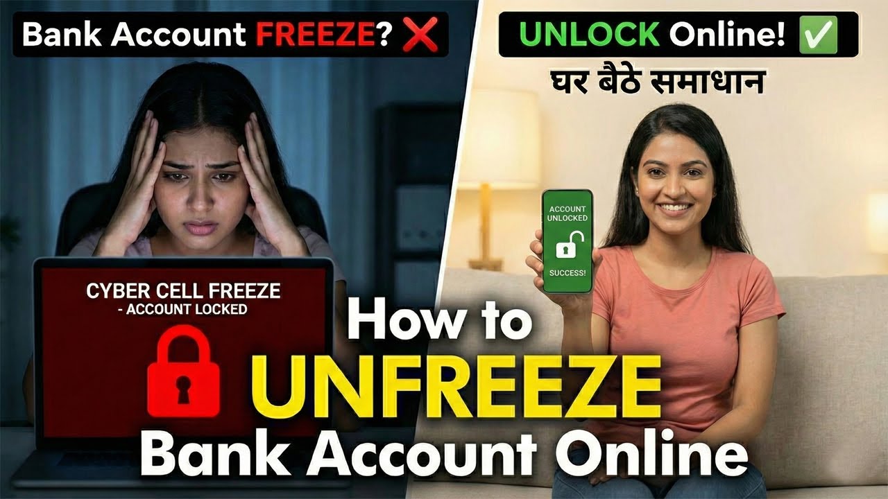 Bank Account Freeze Problem? ऑनलाइन ऐसे करें Unfreeze | Step-by-Step ...
