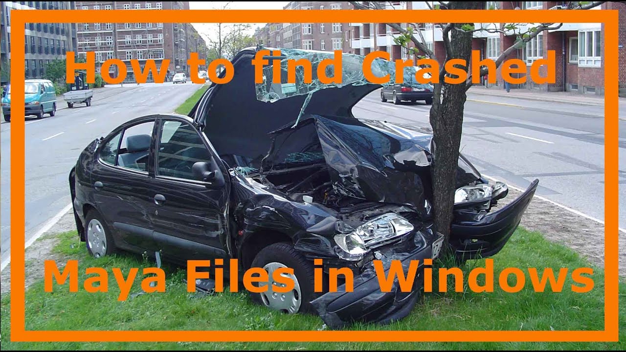 How to Find Crashed Maya Scene Files - YouTube