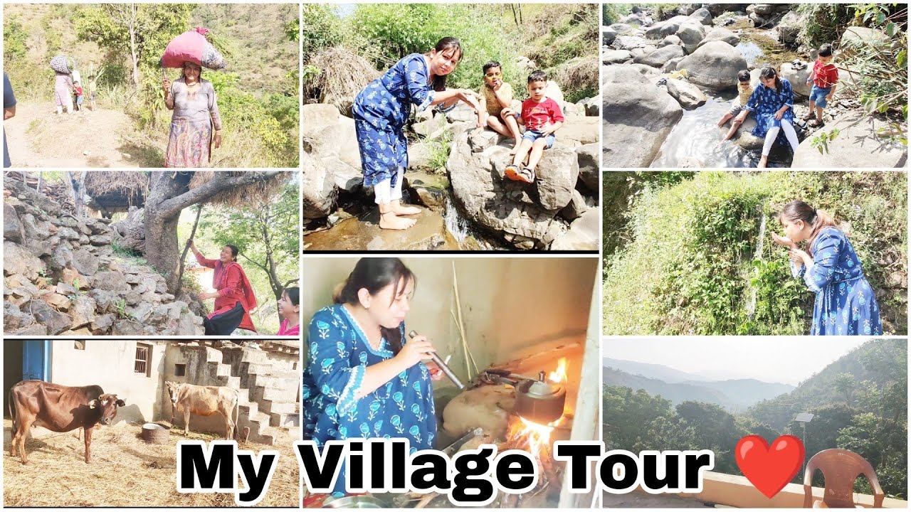 My Village Tour 😍 | Pauri Garhwal | Uttrakhand | Village lifestyle ...