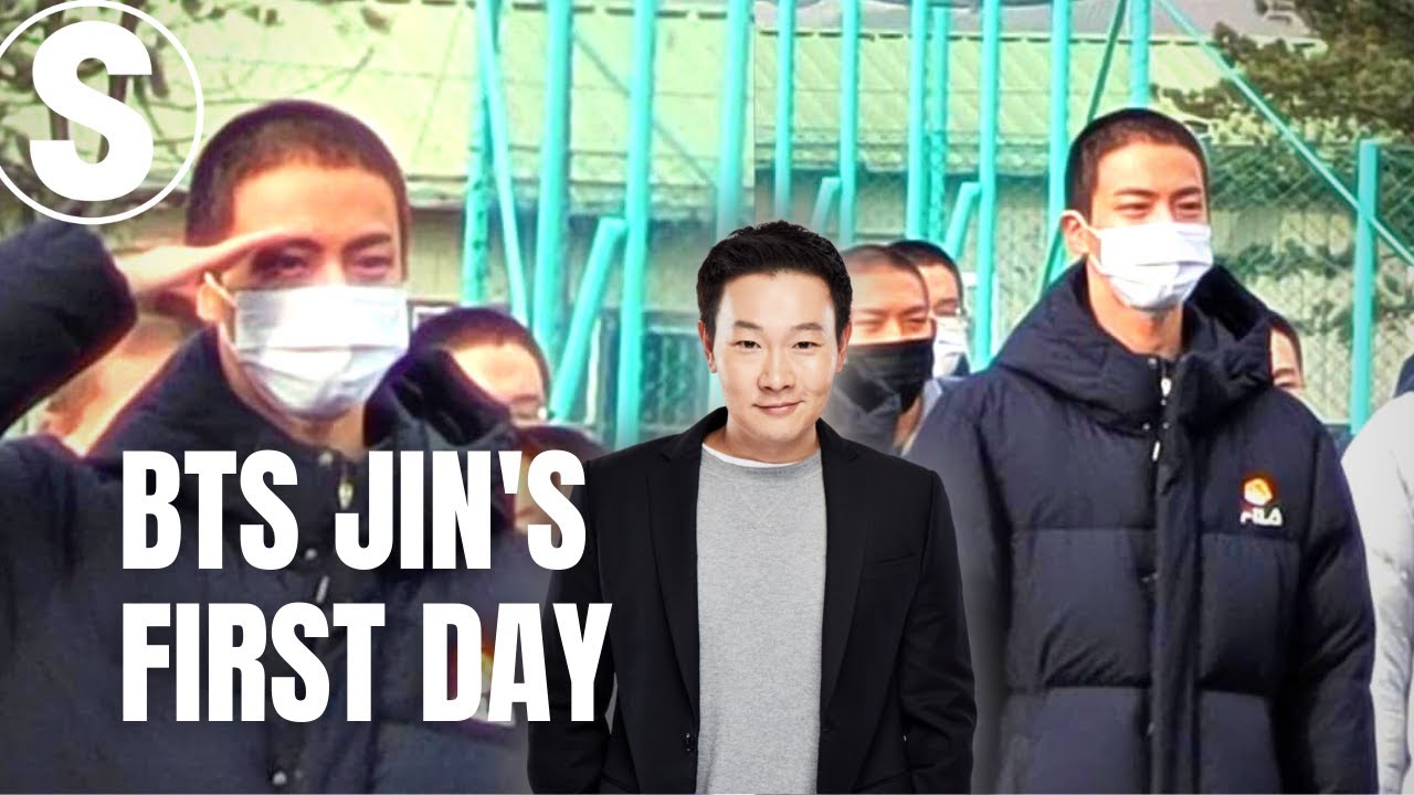Watch Jin Enter the Army Base with the Entire BTS Crew | But Does ...