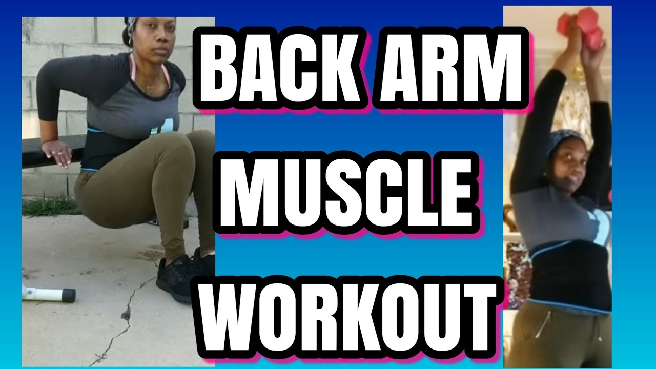 How to BACK ARM "TRICEPS" Workout - With 2.5lbs dumbbells/ Bench - YouTube