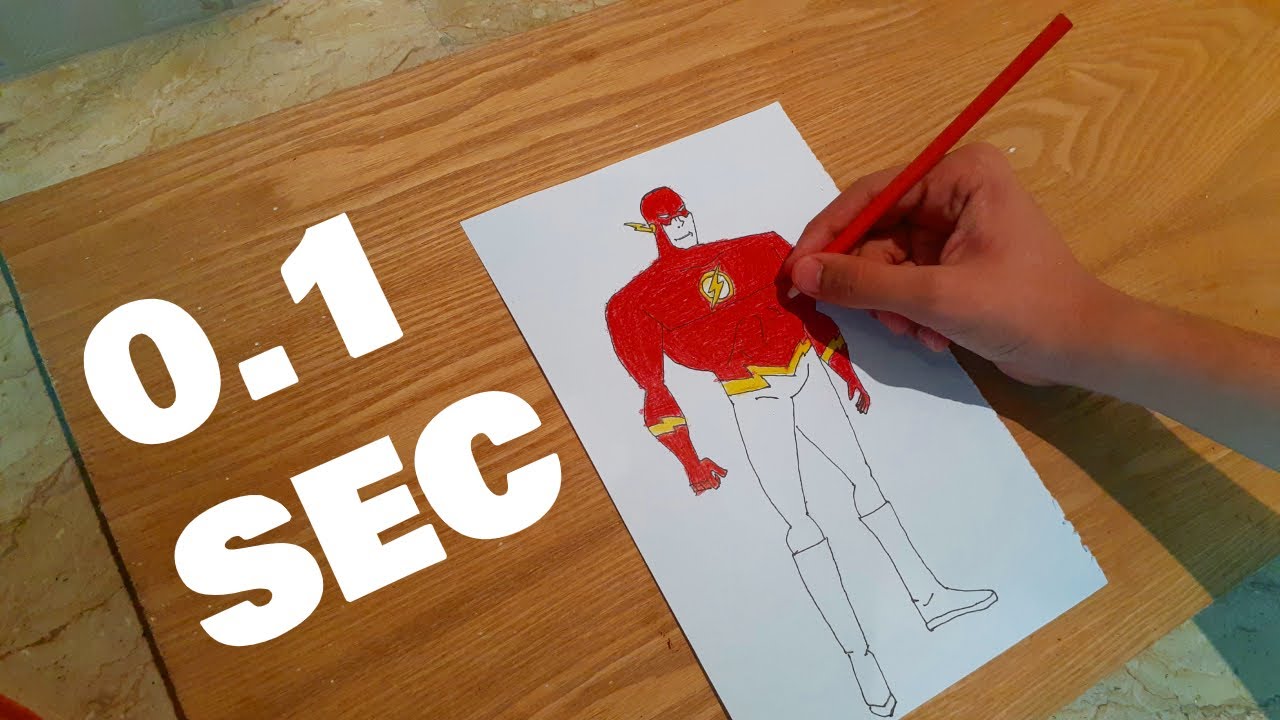Drawing the Flash at the Speed of Light - YouTube
