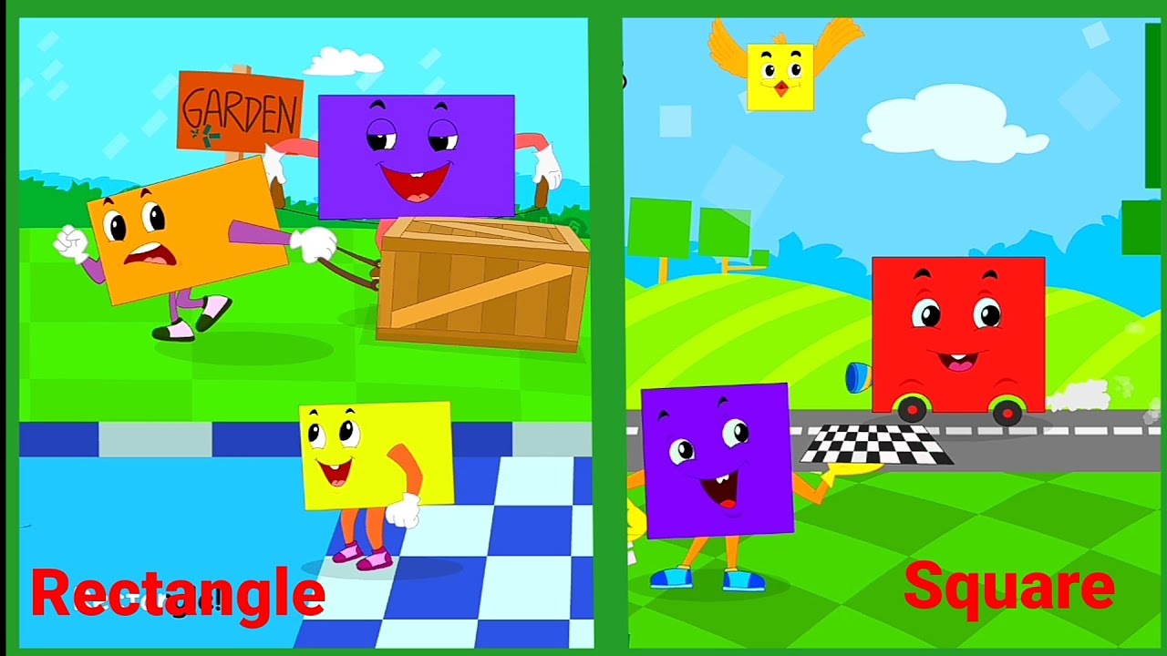 Name of Shapes| Geometry| Shapes Song| Square| shapes| Rectangle ...