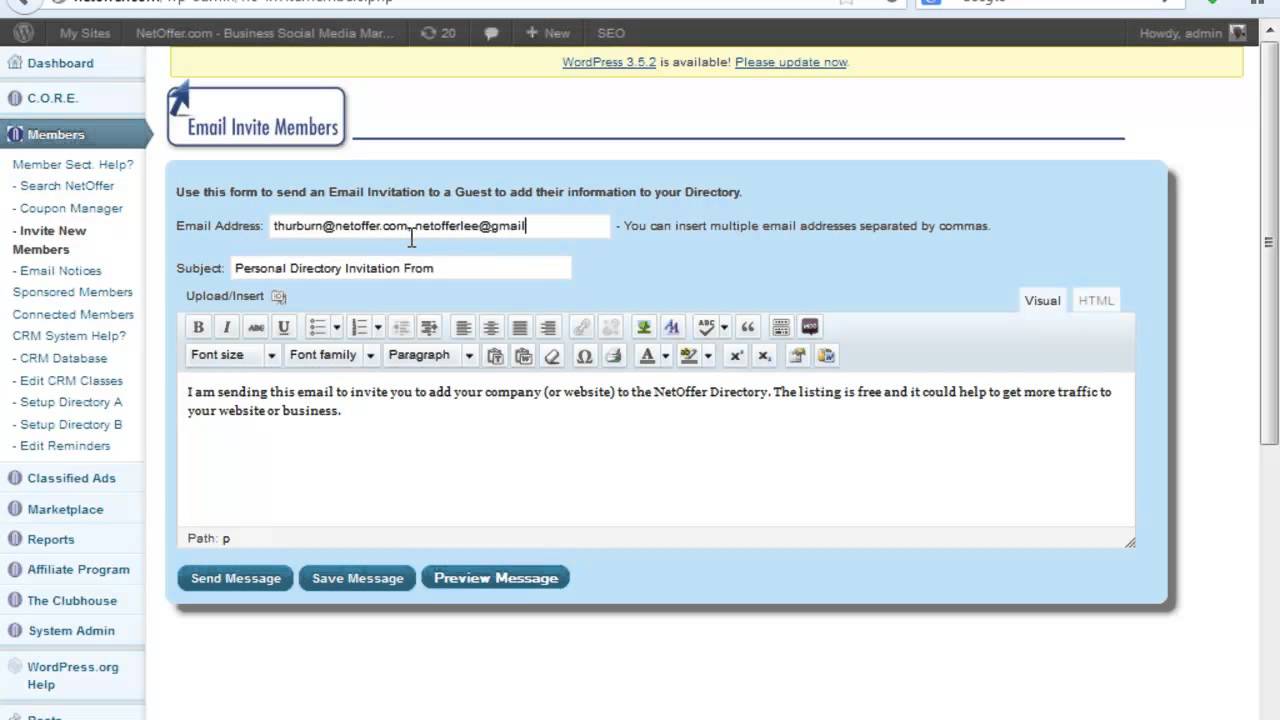 How to Send Invitation Emails - YouTube