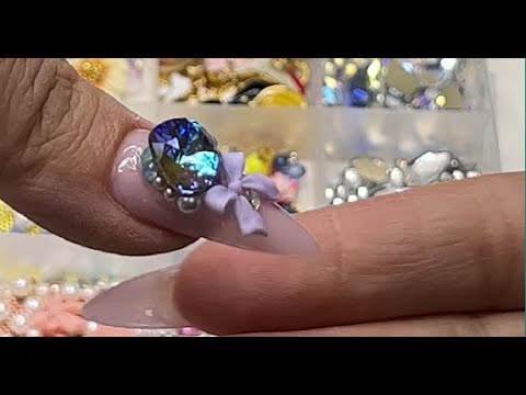 3D Cluster Crystal Nail Tutorial - How to Quick Easy Simple - YouTube