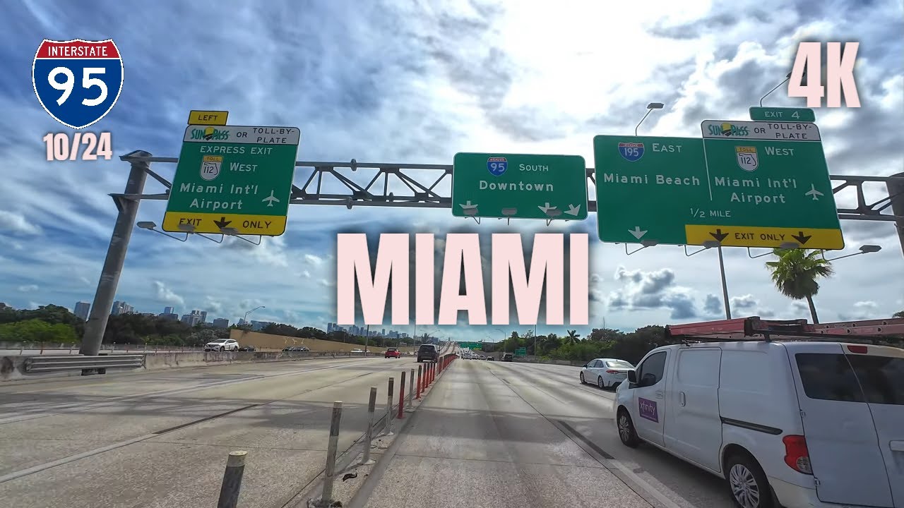 Driving from West Palm Beach, Florida to Miami, Florida - 4K - YouTube