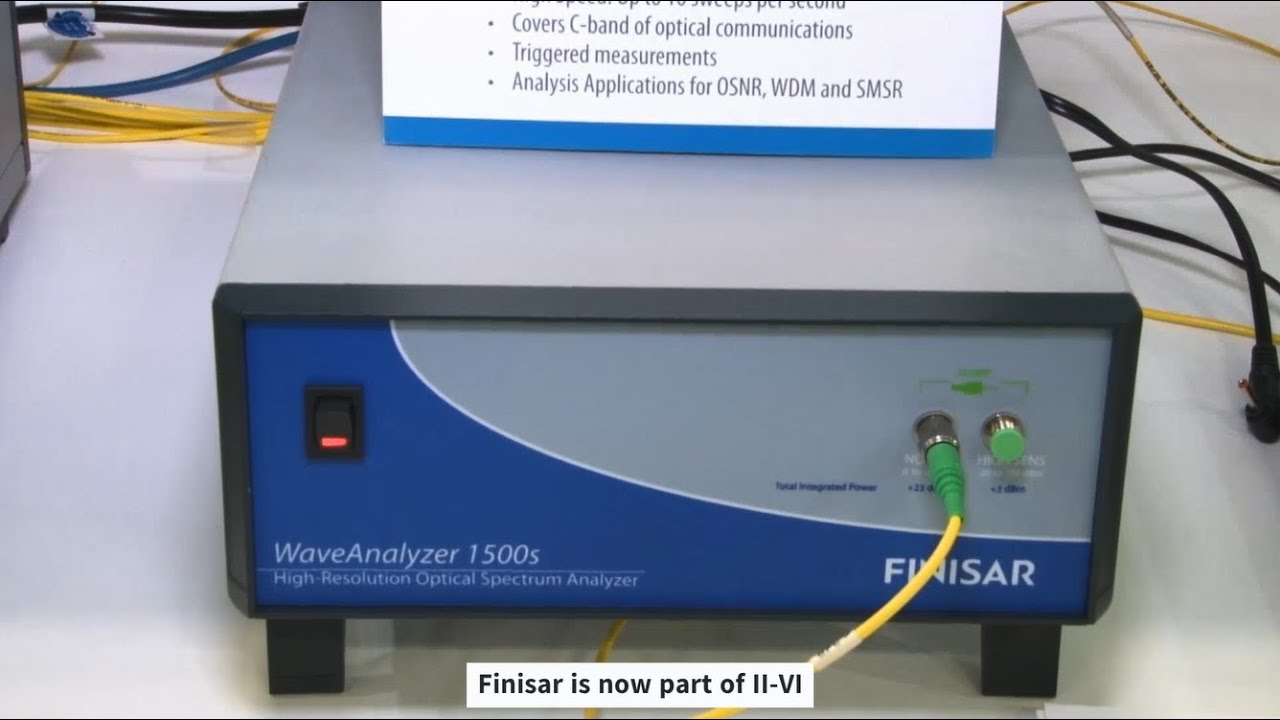 WaveAnalyzer family of Optical Spectrum Analyzers at ECOC 2019 - YouTube