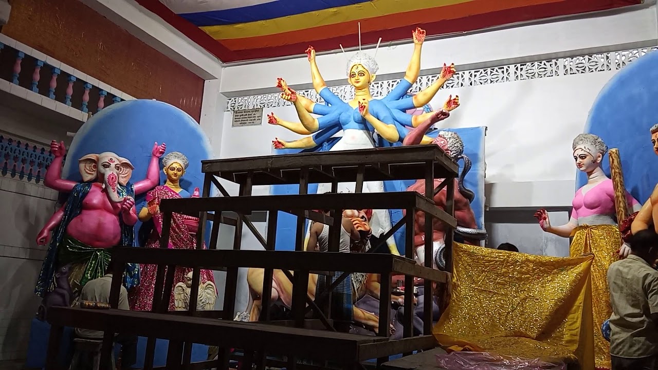 Alipurduar durga bari durga protima - YouTube