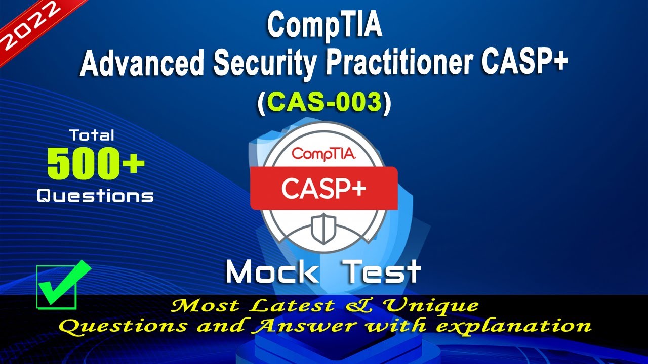 CompTIA CAS-003 | CompTIA Certified Advanced Security Practitioner ...