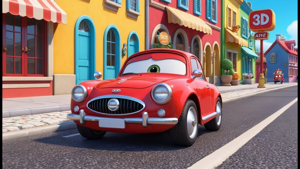 Beep Beep! I’m a Little Red Car | Vroom Vroom Vehicle Song for Kids ...