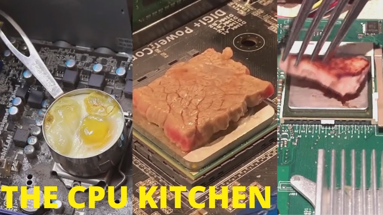 My CPU is fried, Cooking on CPU, So Satisfying ASMR - YouTube