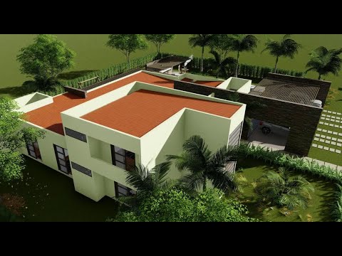 Best hidden roof house designs. - YouTube