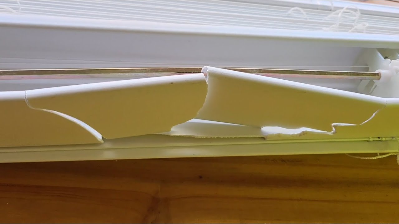 Mini Blinds Broken # Damaged Pull String Fix Them 百叶窗裂了，线乱了，掉道了完美修复 ...