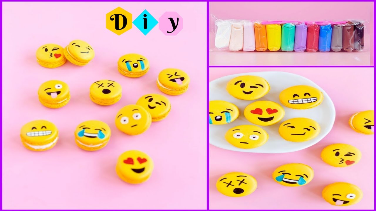 How to make clay emoji / DIY clay emoji / Easy clay crafts / Handmade ...