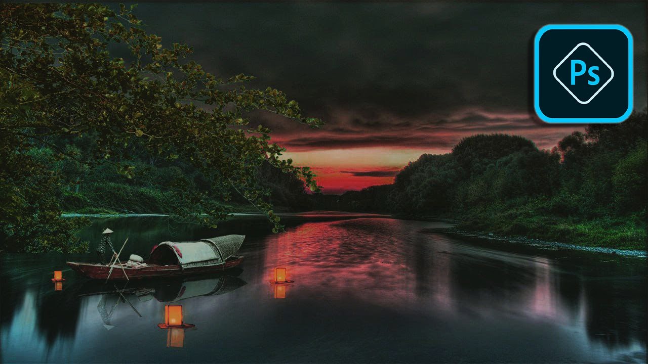 Lonely Night Photo Manipulation - Photoshop Tutorial. - YouTube