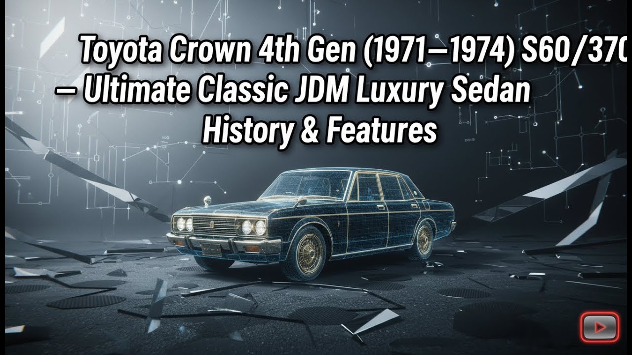 Toyota Crown 4th Gen (1971–1974) S60/S70 – Ultimate Classic JDM Luxury ...