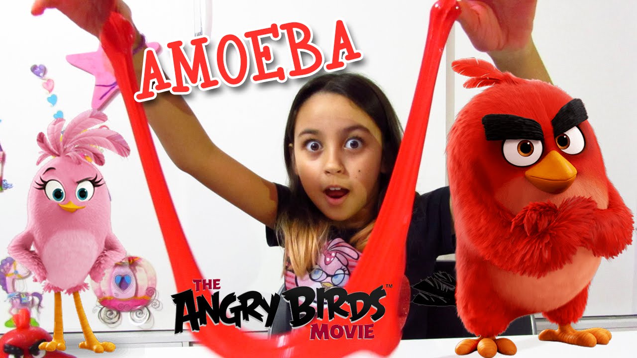 Como fazer SLIME do Angry Birds - Red e Stella - #DIY (sem bórax) - YouTube