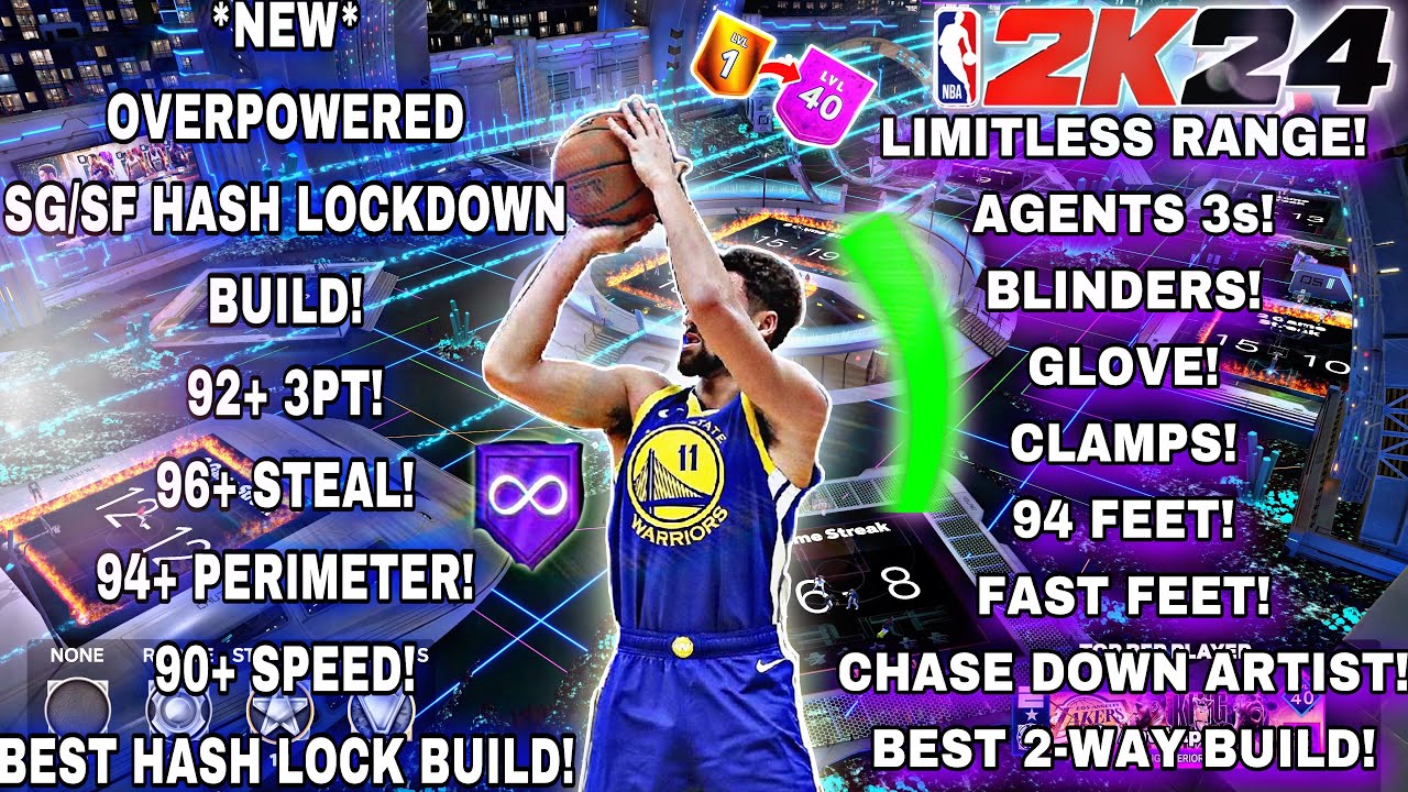 I JUST FOUND THIS GAMEBREAKING HASH LOCKDOWN BUILD ON NBA 2K24 NEXT GEN ...