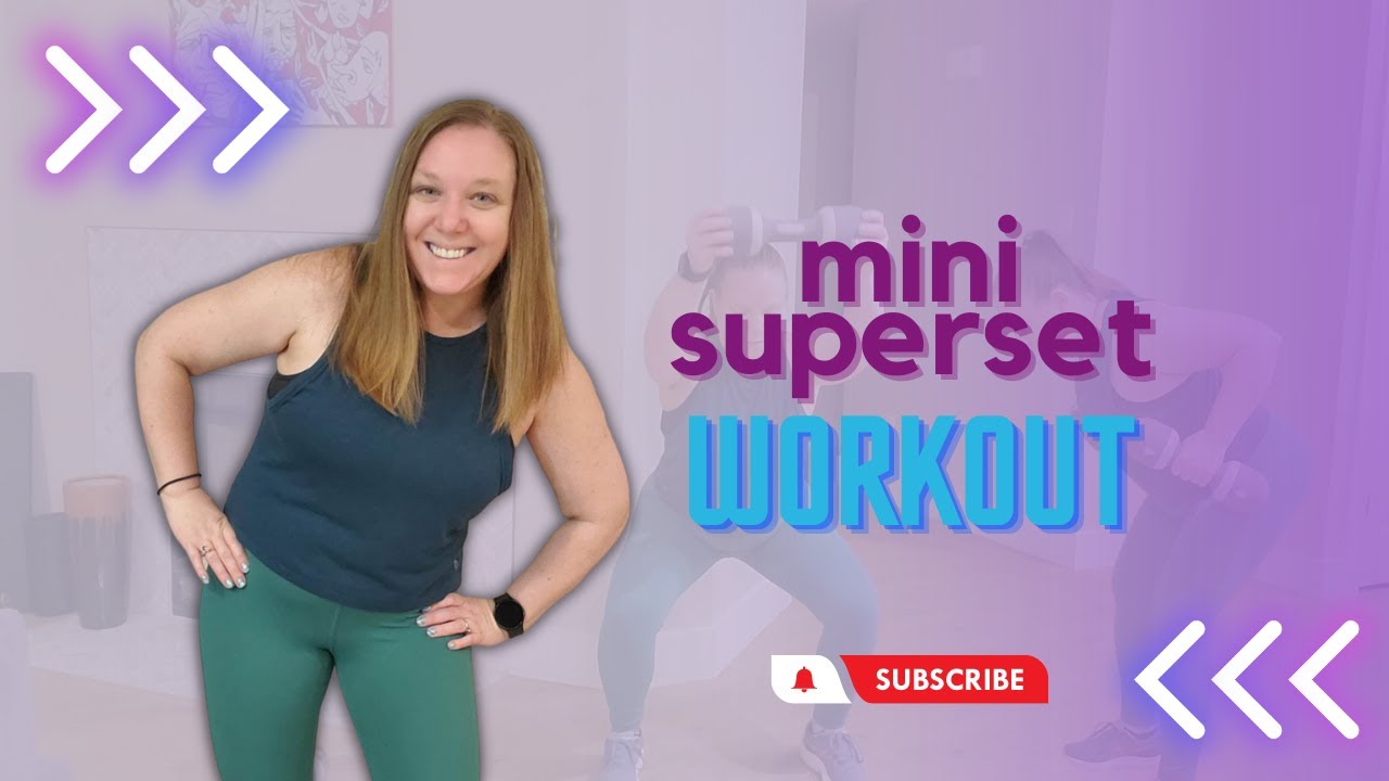 At Home Workout | Mini Superset Workout - YouTube
