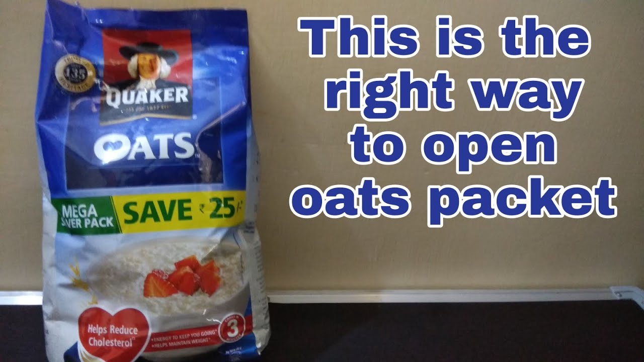 How to open oats (right way) - YouTube