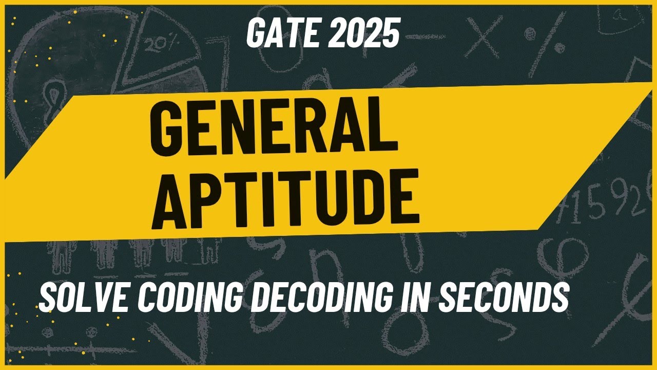 GATE 2026 Aptitude: Solve Coding-Decoding in Seconds! - YouTube