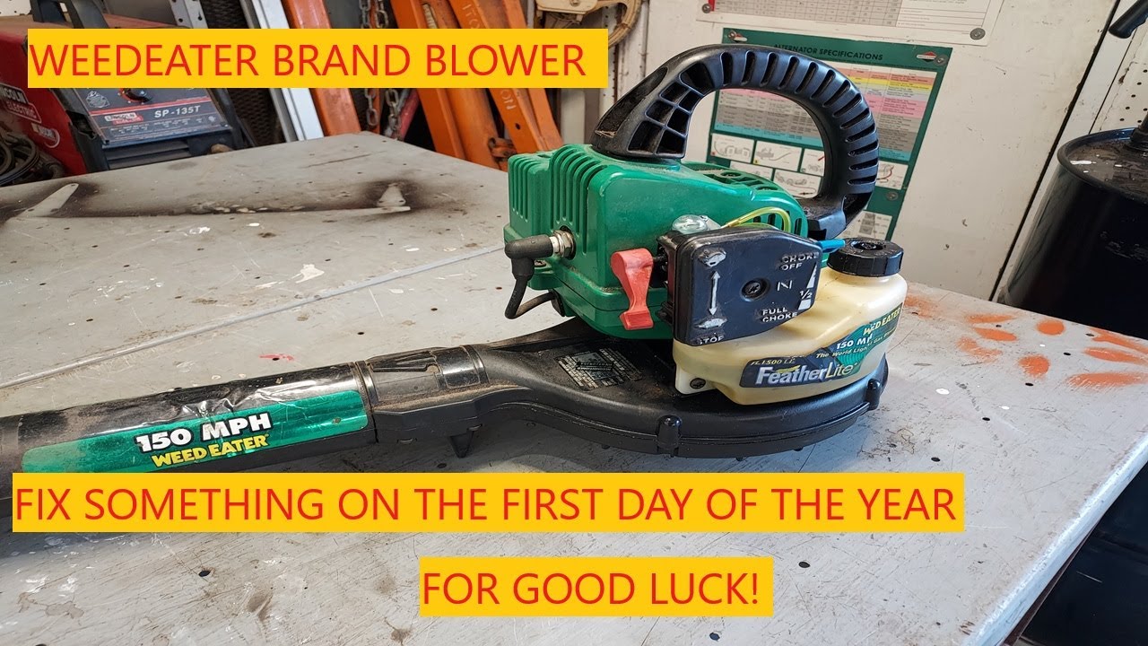 Weedeater Brand Featherlight Blower | Let's Get It Running! - YouTube
