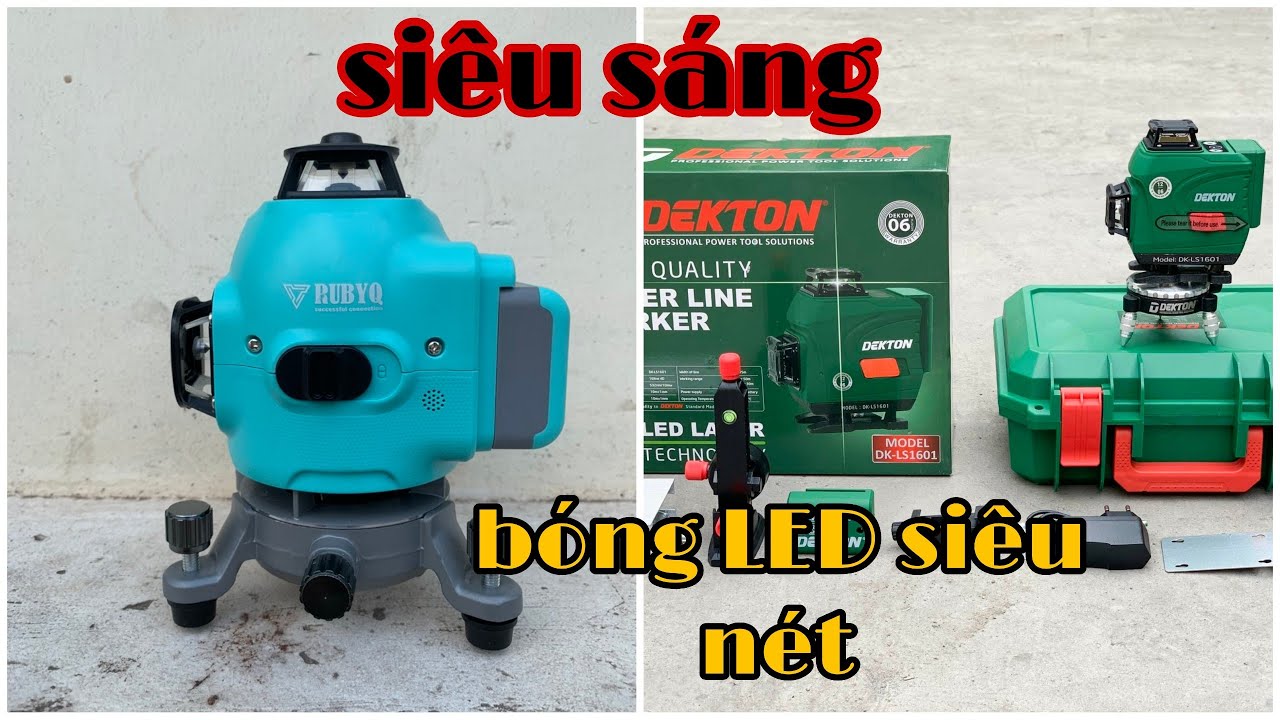 máy LASER 16 tia DEKTON và RUBYQ # điện máy trung tín . - YouTube