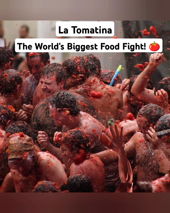 La Tomatina🍅.The World's Biggest Food Fight!😲😱#facts#shorts#bengali# ...